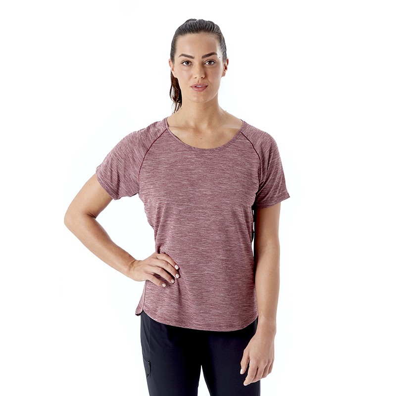 Tee shirt sport femme Wisp Deep Heather Marl RAB