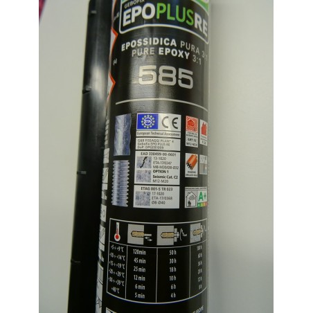 Cartouche de résine époxy en 585 ml GEBOFIX EPO PLUS RE 3:1